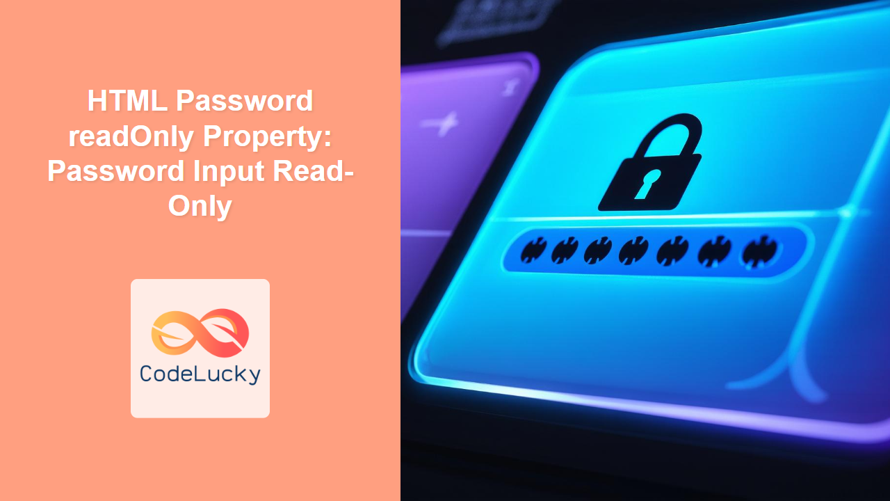 HTML Password readOnly Property: Password Input Read-Only - CodeLucky