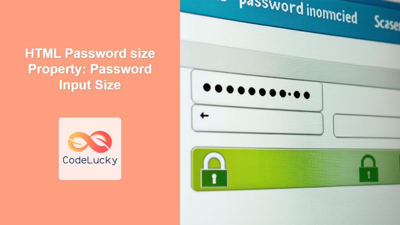 HTML Password size Property: Password Input Size - CodeLucky