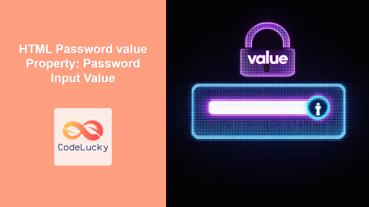 HTML Password value Property: Password Input Value - CodeLucky