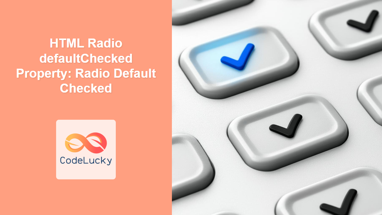 HTML Radio defaultChecked Property: Radio Default Checked - CodeLucky