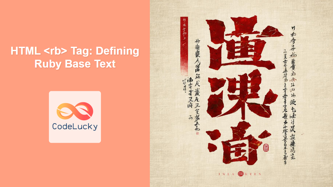 HTML Tag: Defining Ruby Base Text - CodeLucky