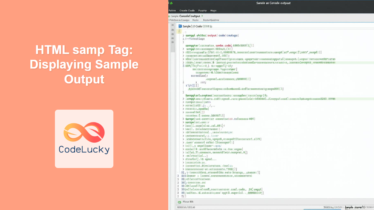 HTML samp Tag: Displaying Sample Output - CodeLucky