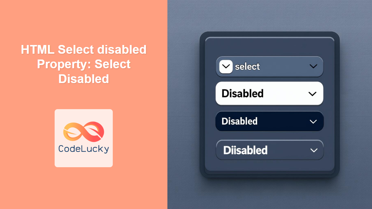 HTML Select disabled Property: Select Disabled - CodeLucky