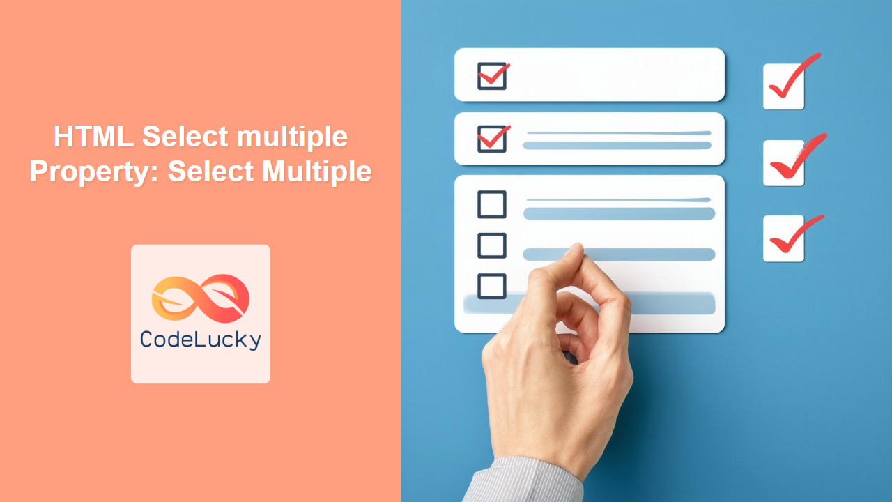 HTML Select multiple Property: Select Multiple - CodeLucky