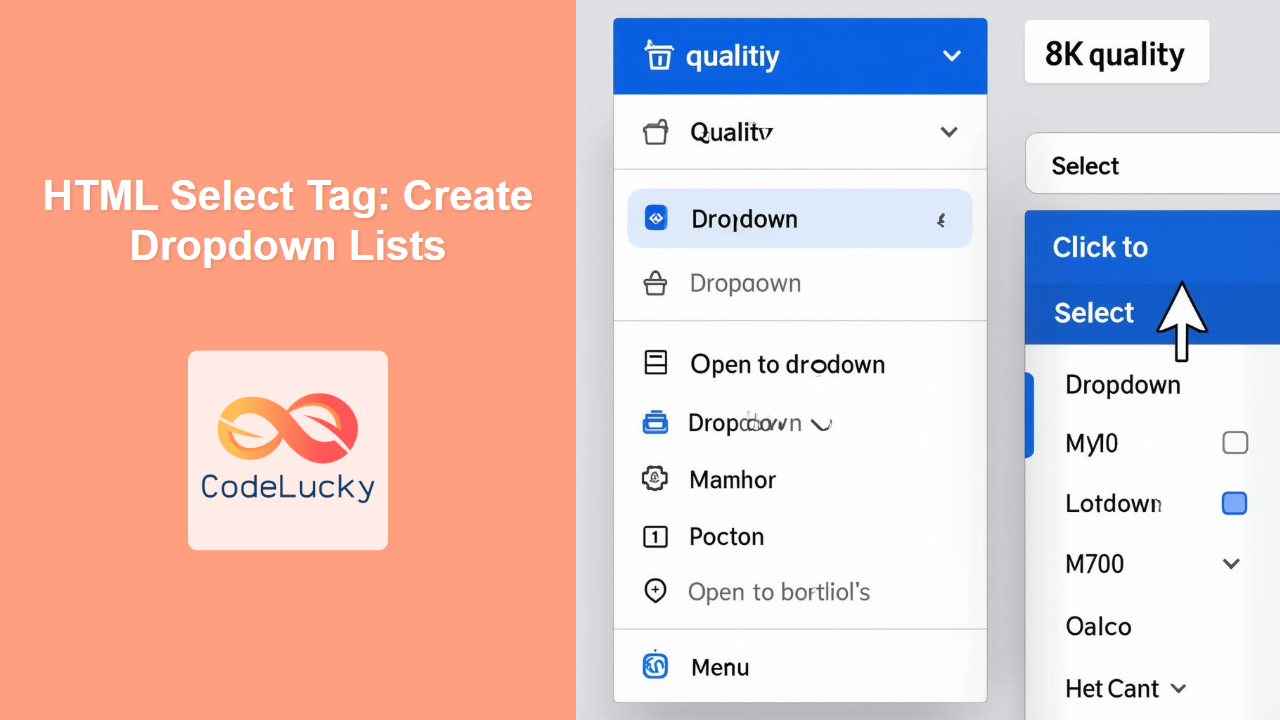 HTML Select Tag: Create Dropdown Lists - CodeLucky