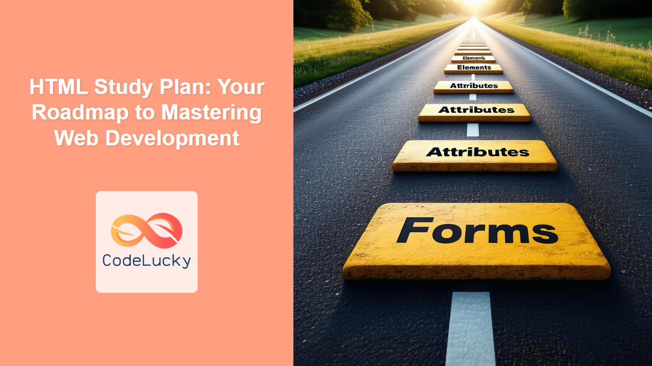 HTML Study Plan: Your Roadmap to Mastering Web Development - CodeLucky