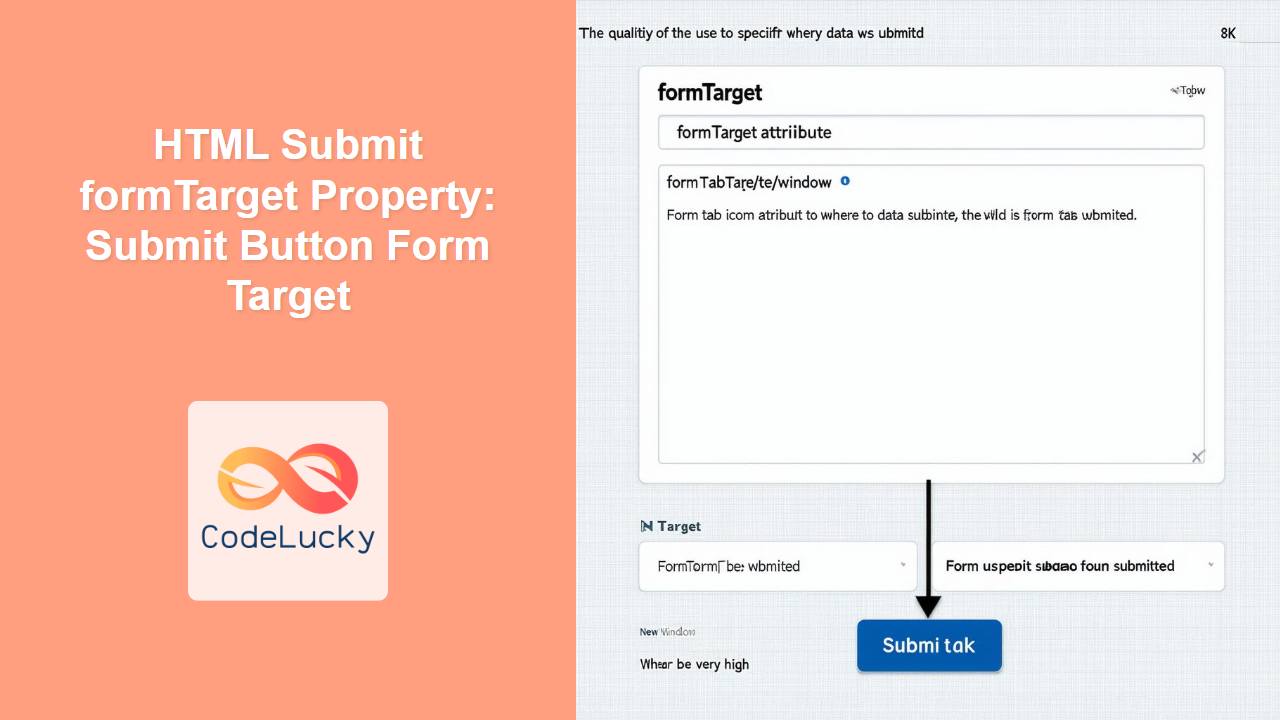 HTML Submit formTarget Property: Submit Button Form Target - CodeLucky