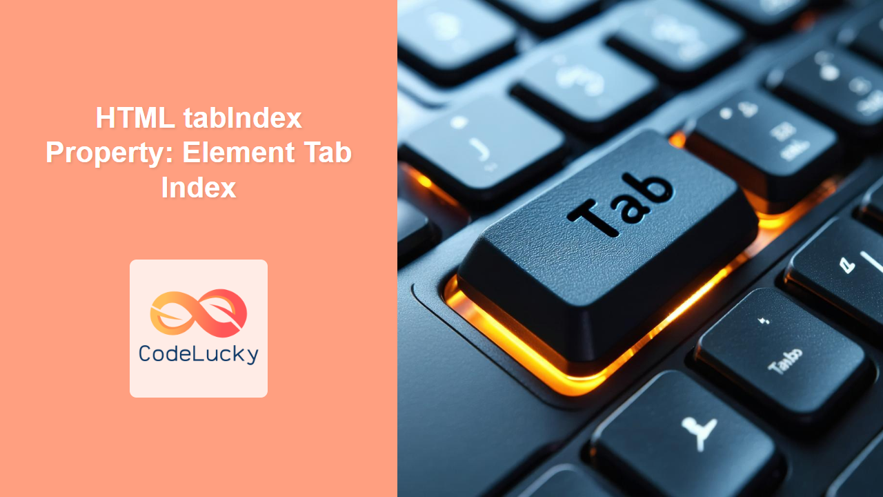 HTML tabIndex Property: Element Tab Index - CodeLucky