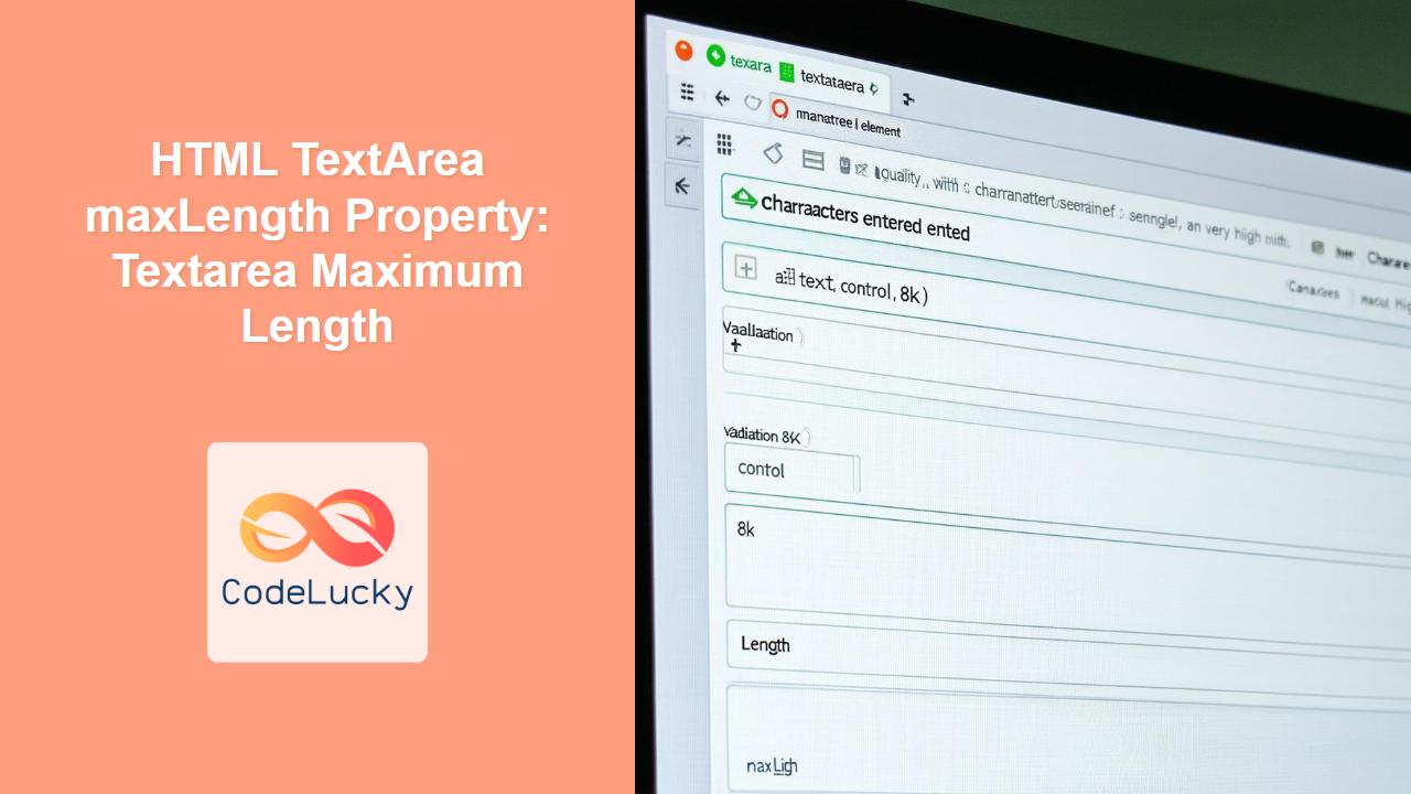 HTML TextArea maxLength Property: Textarea Maximum Length - CodeLucky