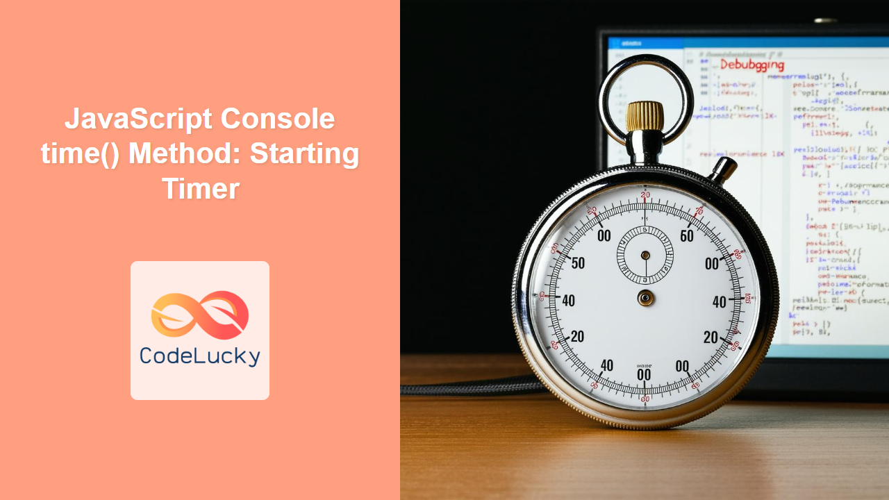 JavaScript Console time() Method: Starting Timer - CodeLucky