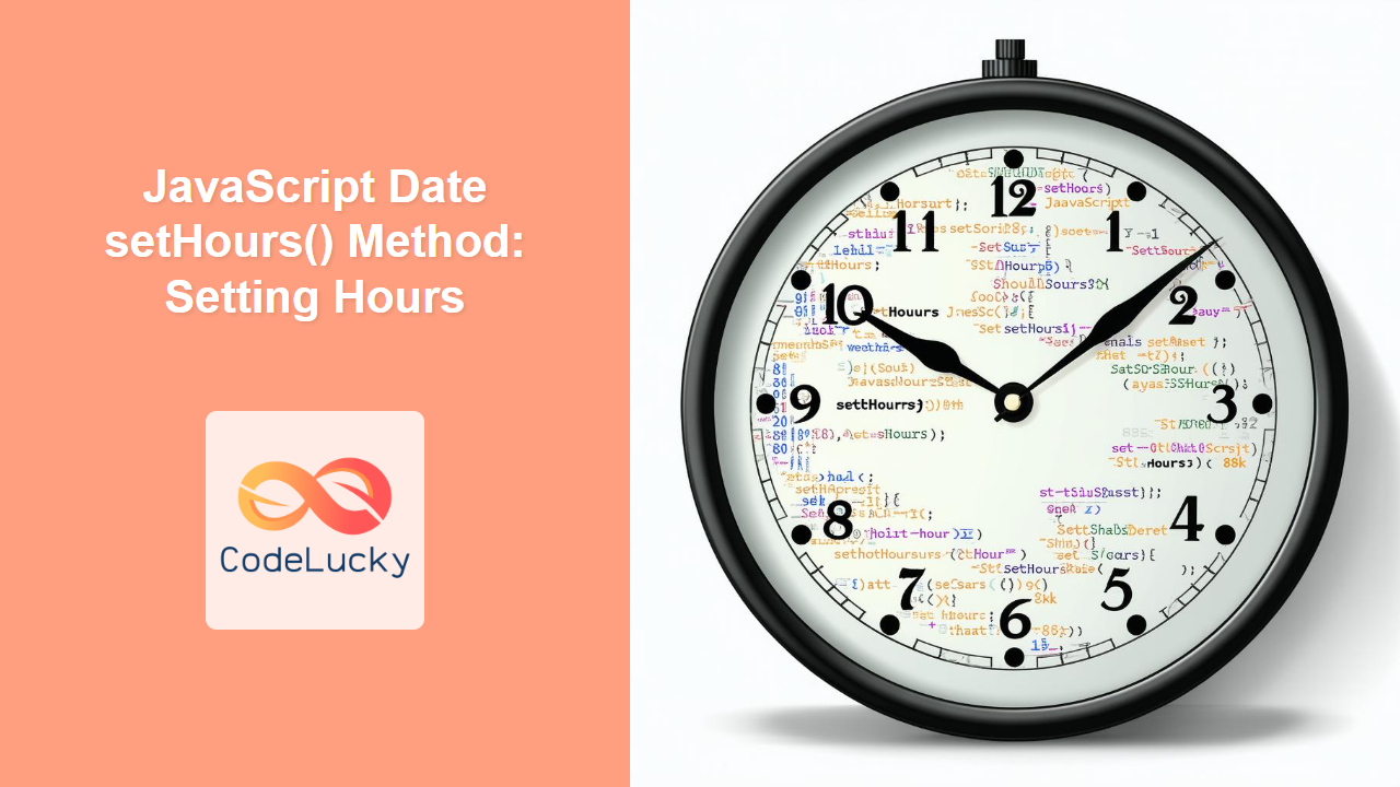 JavaScript Date setHours() Method: Setting Hours - CodeLucky