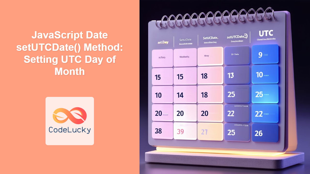 JavaScript Date setUTCDate() Method: Setting UTC Day of Month - CodeLucky