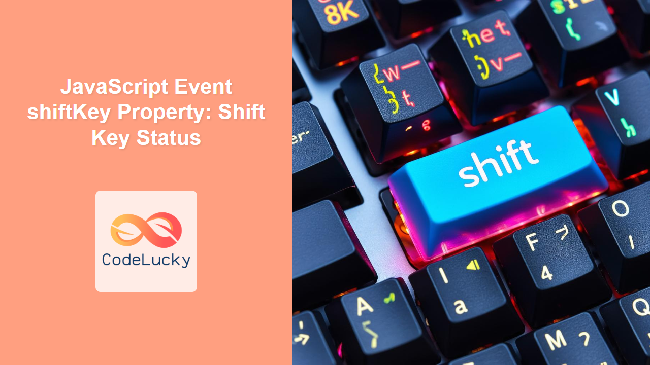 JavaScript Event shiftKey Property: Shift Key Status - CodeLucky