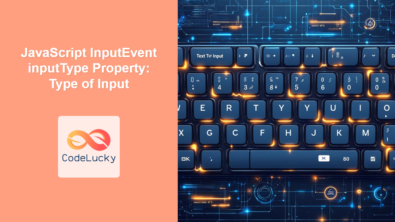 JavaScript InputEvent inputType Property: Type of Input - CodeLucky