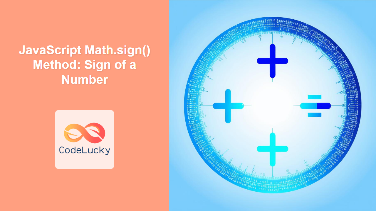 JavaScript Math.sign() Method: Sign of a Number - CodeLucky
