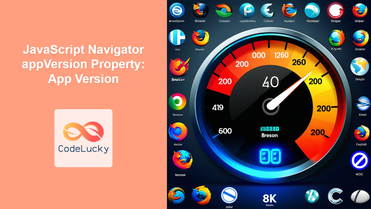 JavaScript Navigator appVersion Property: App Version - CodeLucky