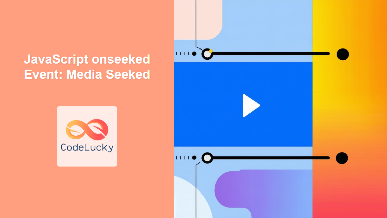 JavaScript onseeked Event: Media Seeked - CodeLucky