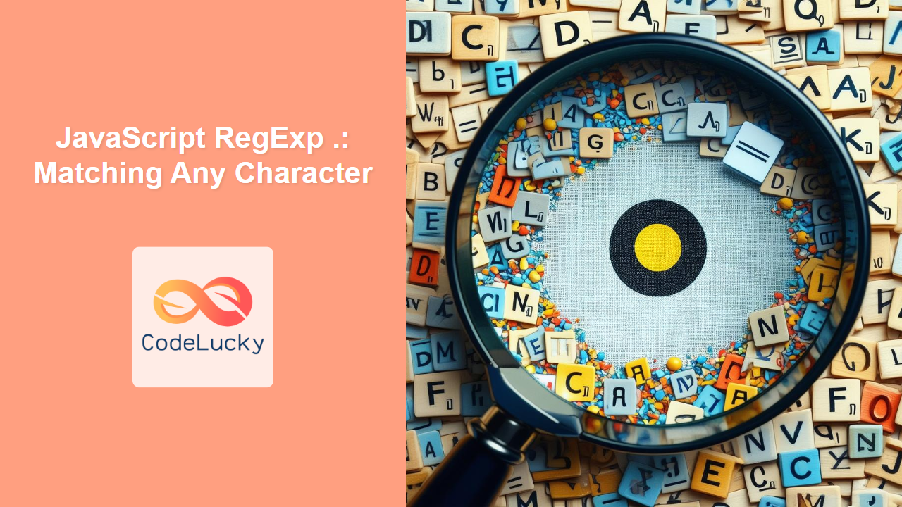 JavaScript RegExp .: Matching Any Character - CodeLucky