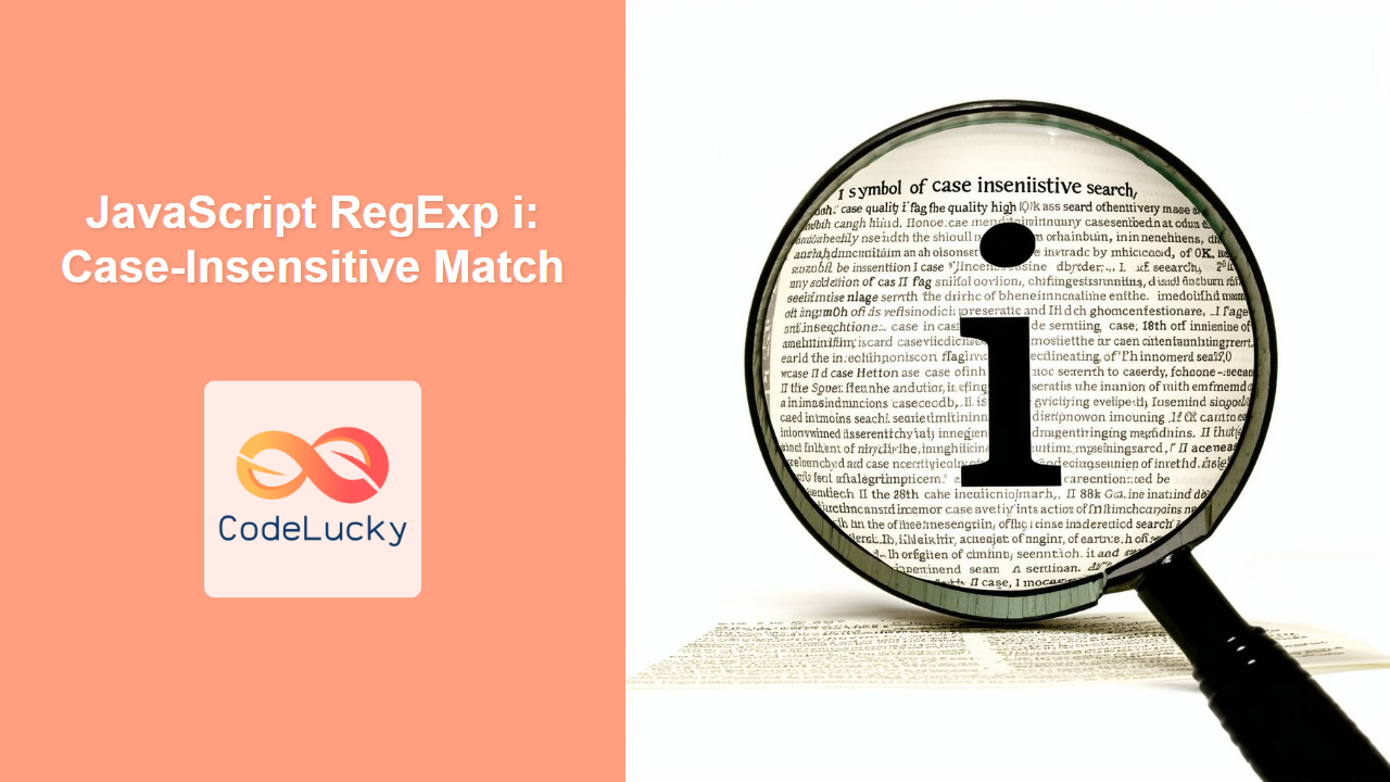 JavaScript RegExp i: Case-Insensitive Match - CodeLucky