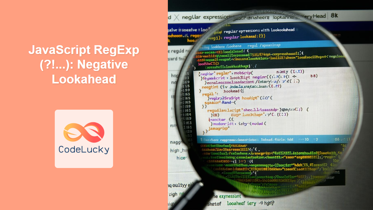 JavaScript RegExp (?!...): Negative Lookahead - CodeLucky