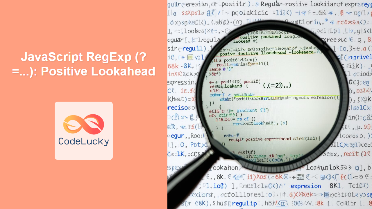JavaScript RegExp (?=...): Positive Lookahead - CodeLucky