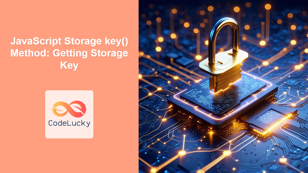 JavaScript Storage key() Method: Getting Storage Key - CodeLucky