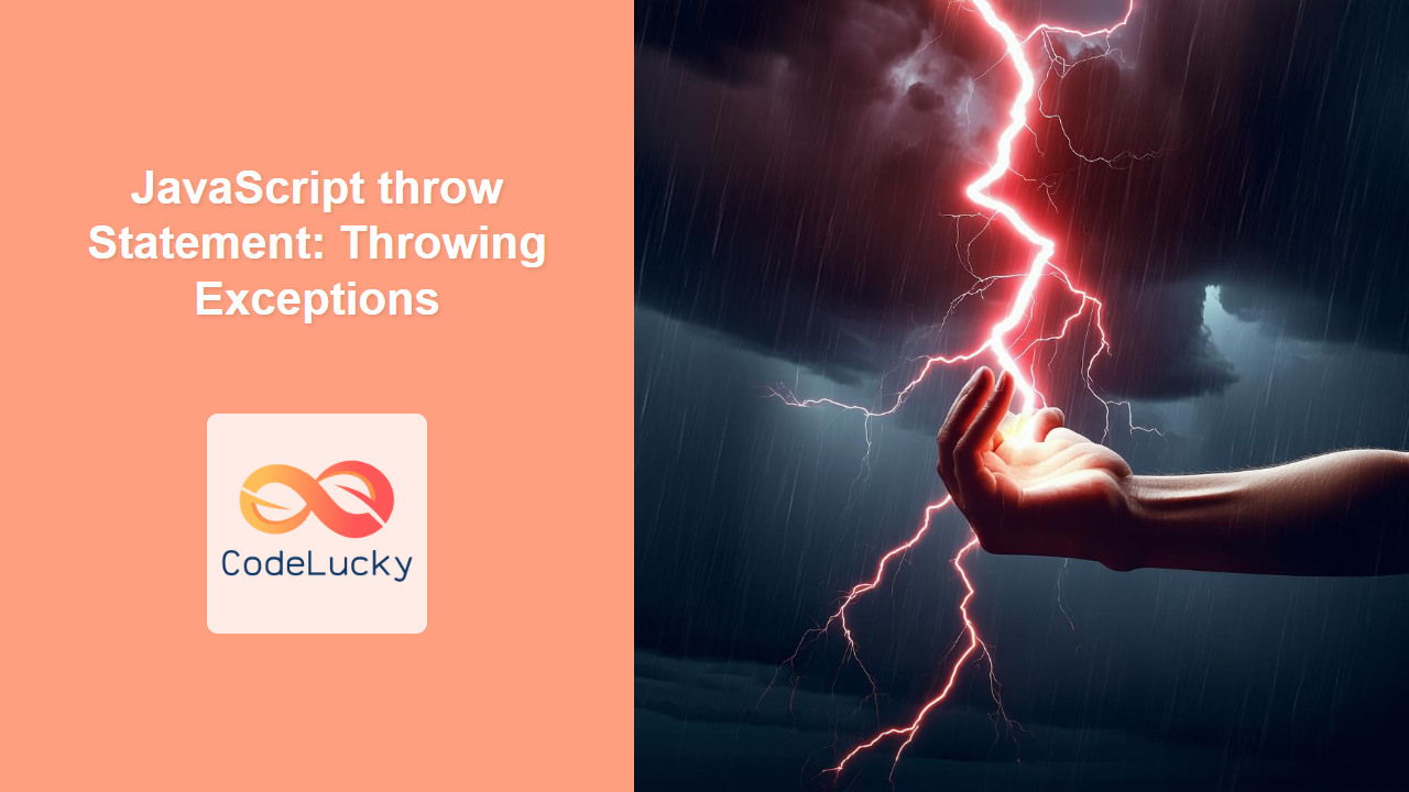 JavaScript throw Statement: Throwing Exceptions - CodeLucky