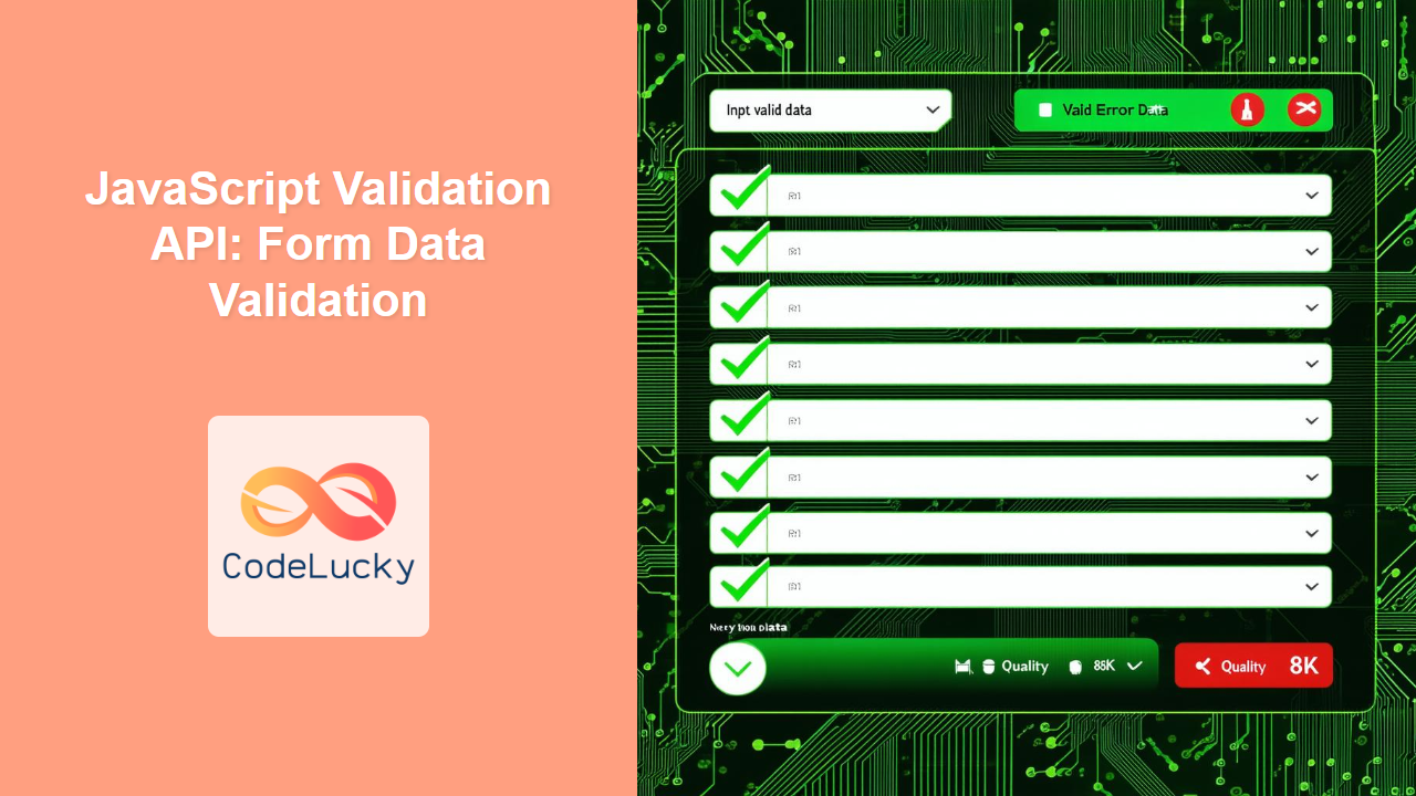 JavaScript Validation API: Form Data Validation - CodeLucky