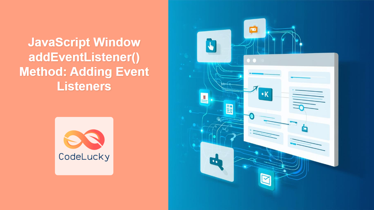 JavaScript Window addEventListener() Method: Adding Event Listeners - CodeLucky
