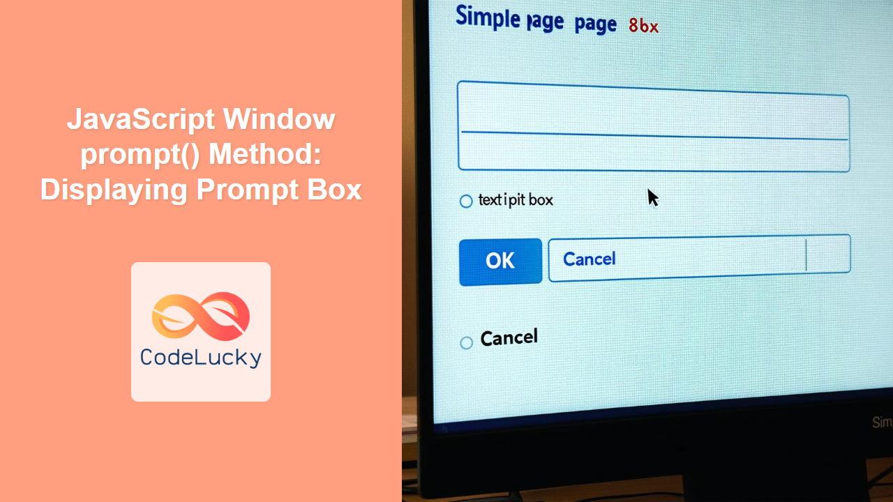 JavaScript Window prompt() Method: Displaying Prompt Box - CodeLucky