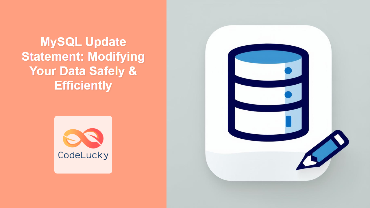 MySQL Update Statement: Modifying Your Data Safely & Efficiently - CodeLucky