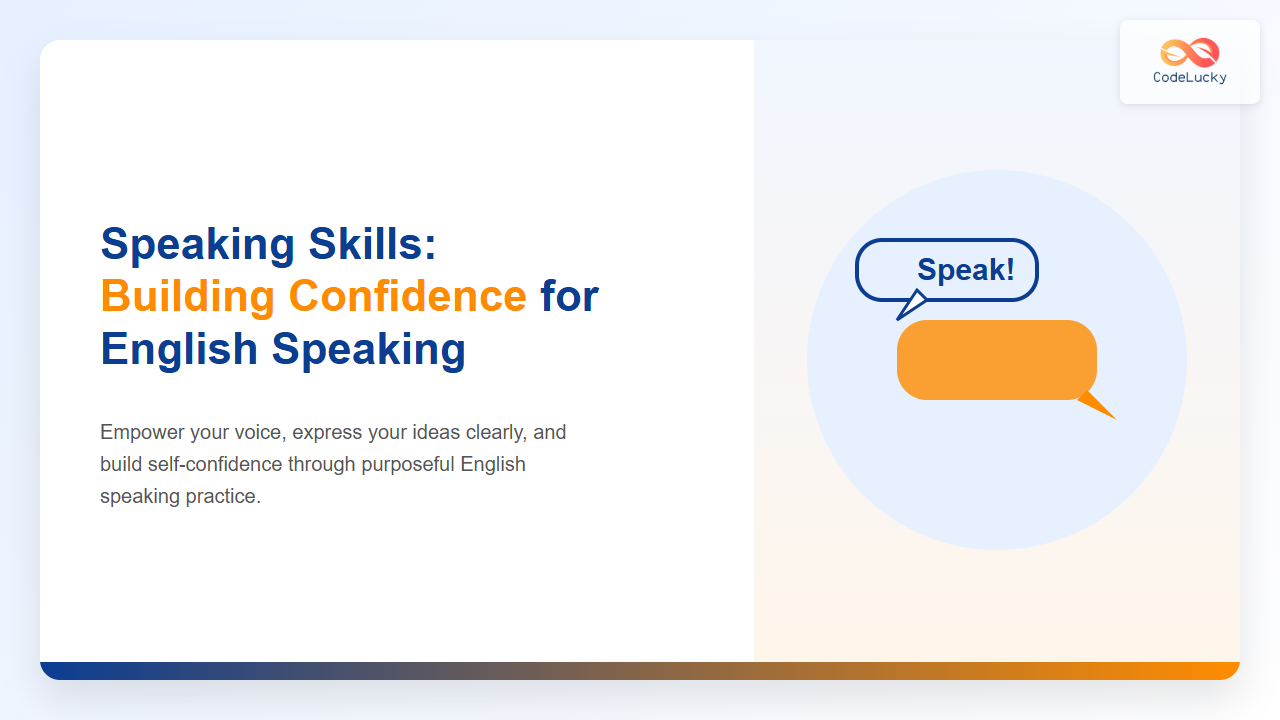 Speaking Skills: Building Confidence for English Speaking – Step-by ...