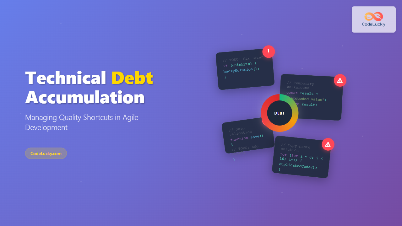 Technical Debt Accumulation: Managing Quality Shortcuts in Agile Development - CodeLucky