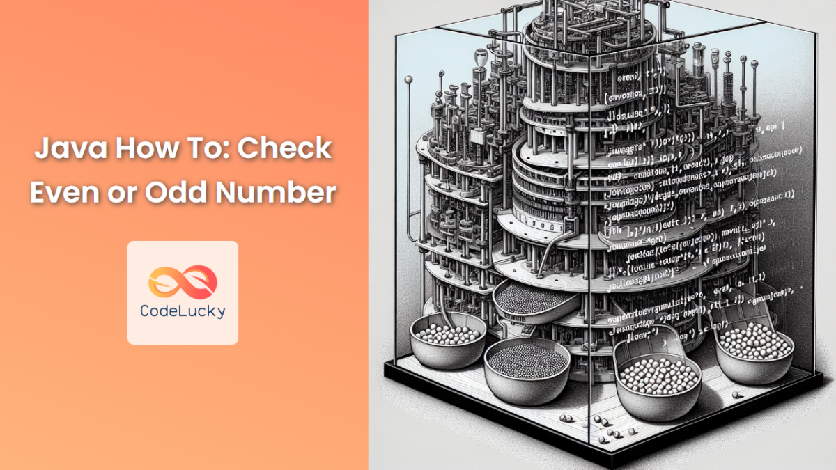 Java How To: Check Even or Odd Number - CodeLucky
