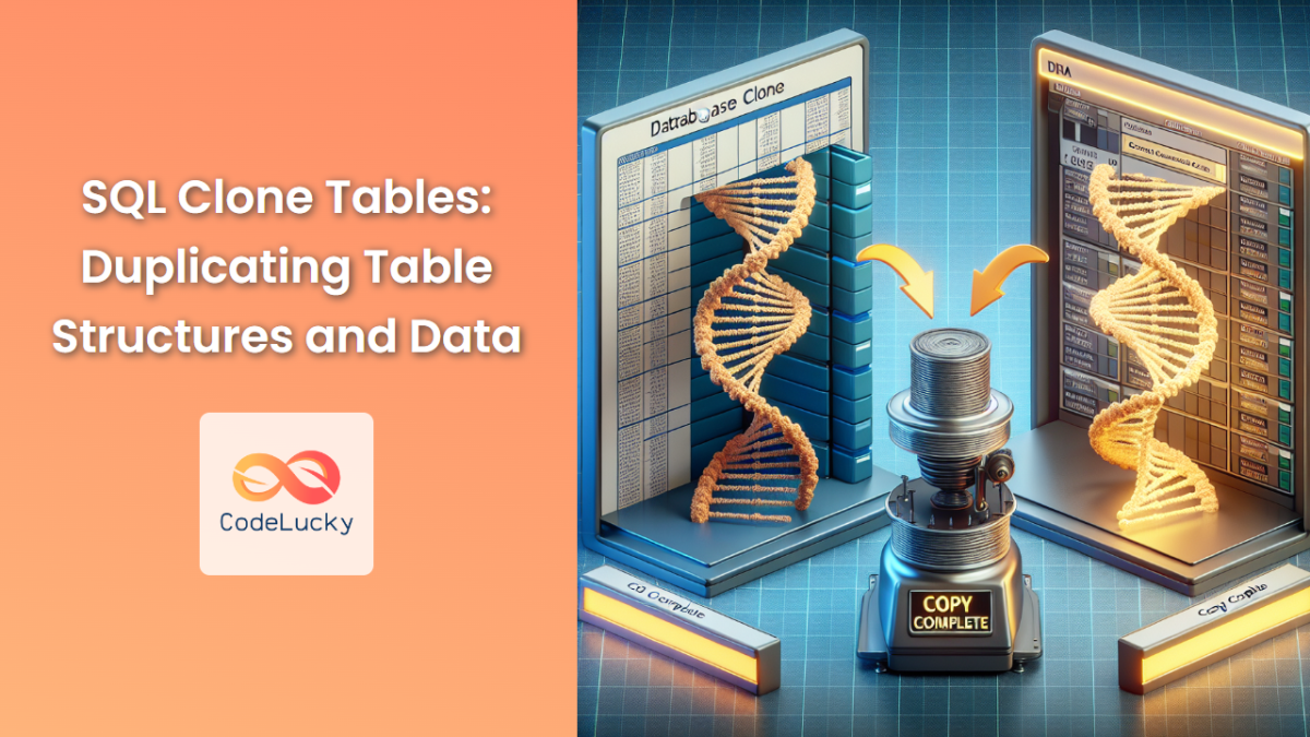 SQL Clone Tables: Duplicating Table Structures and Data - CodeLucky