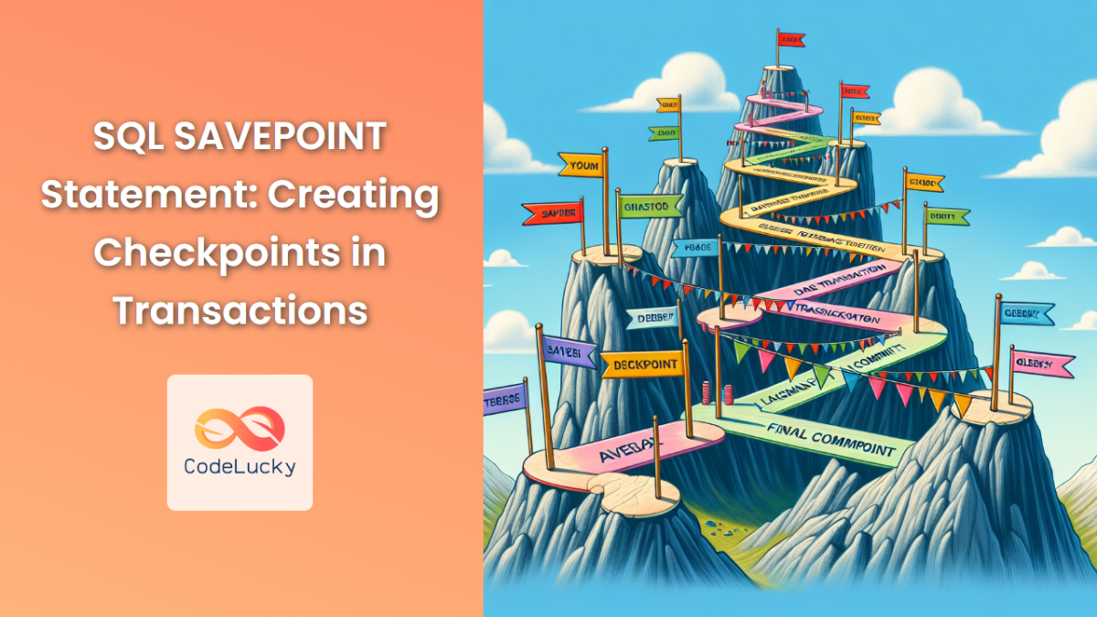 SQL SAVEPOINT Statement: Creating Checkpoints in Transactions - CodeLucky