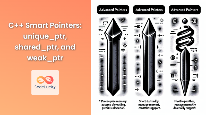 C++ Smart Pointers: unique_ptr, shared_ptr, and weak_ptr - CodeLucky
