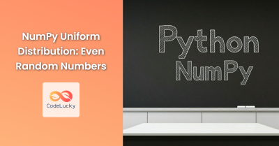 NumPy Uniform Distribution: Even Random Numbers - CodeLucky