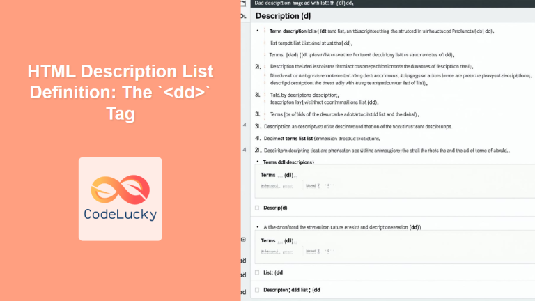 HTML Description List: The ` ` Tag - CodeLucky