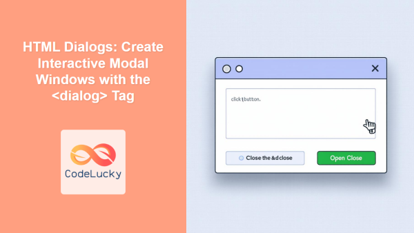 Html Dialog Showmodal Method Showing Modal Dialog Codelucky