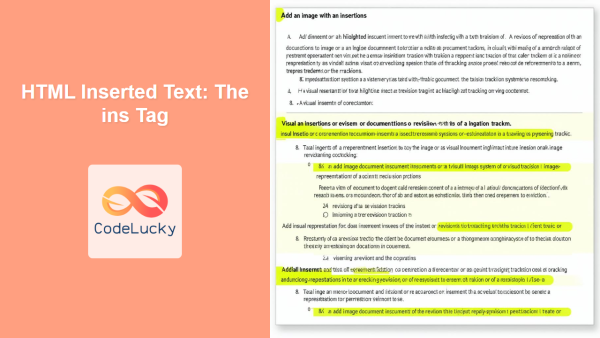 HTML Mark Tag: Highlight Text Effectively - CodeLucky
