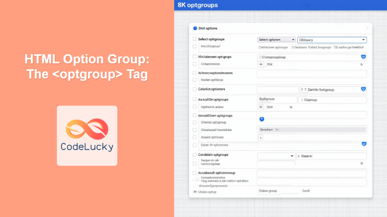 HTML Option Tag: Create Select List Options - CodeLucky