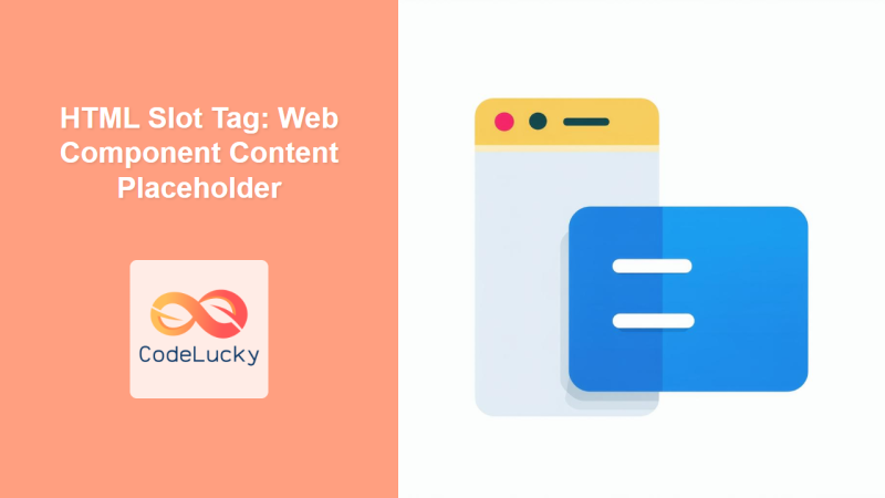 HTML Slot Tag: Web Component Content Placeholder - CodeLucky