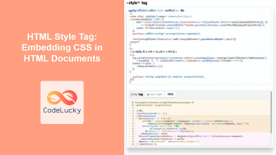 HTML style Property: Element Style - CodeLucky
