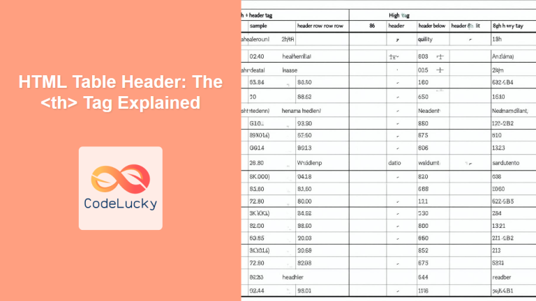 HTML Table caption Property: Table Caption - CodeLucky