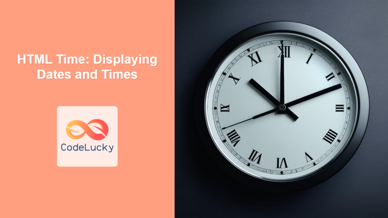 HTML Time datetime Property: Specifying Time and Date - CodeLucky