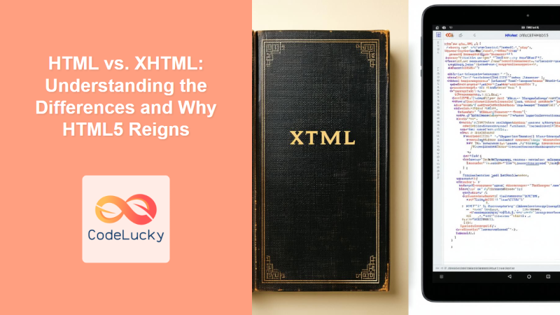 HTML vs. XHTML: Understanding the Differences and Why HTML5 Reigns ...