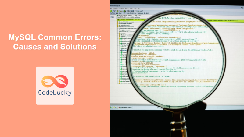 MySQL Common Errors: Causes and Solutions - CodeLucky