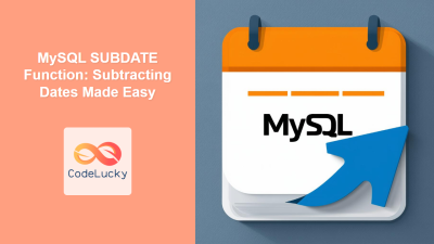 MySQL SUBDATE Function: Subtracting Dates Made Easy - CodeLucky