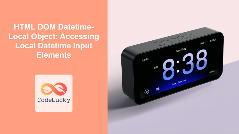 HTML DOM Date Object: Accessing Date Input Elements - CodeLucky
